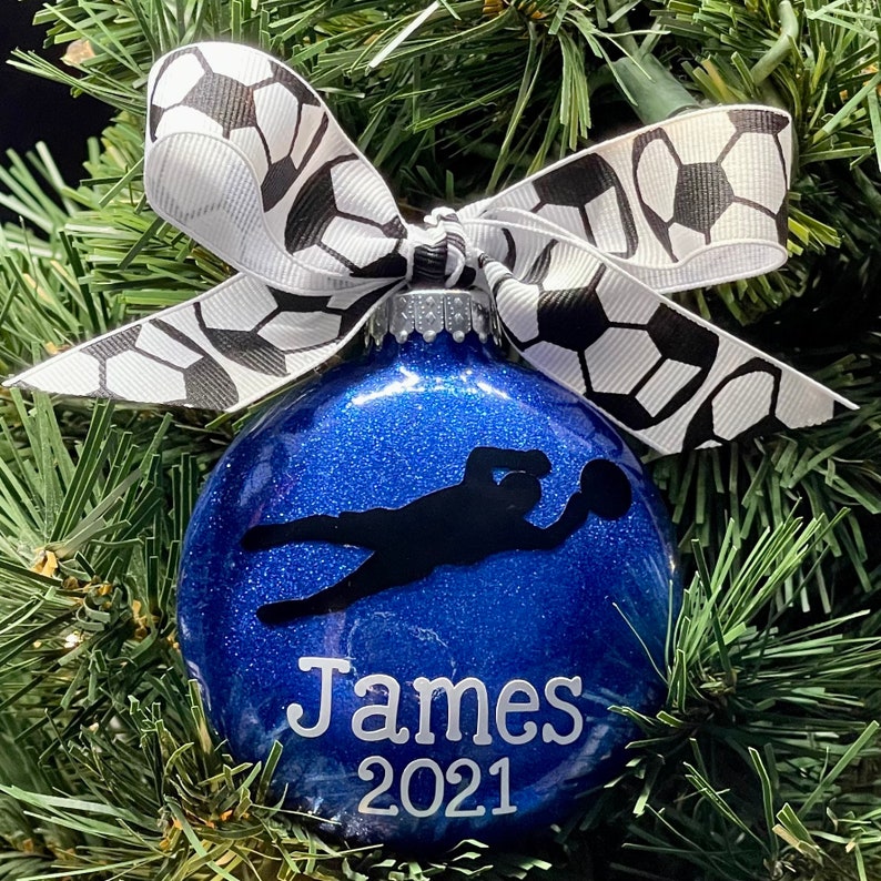 Male Soccer Goalie Personalized Christmas Ornament - Etsy