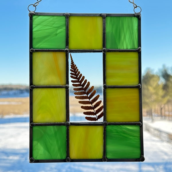 Fern Stained Glass Pattern - Etsy