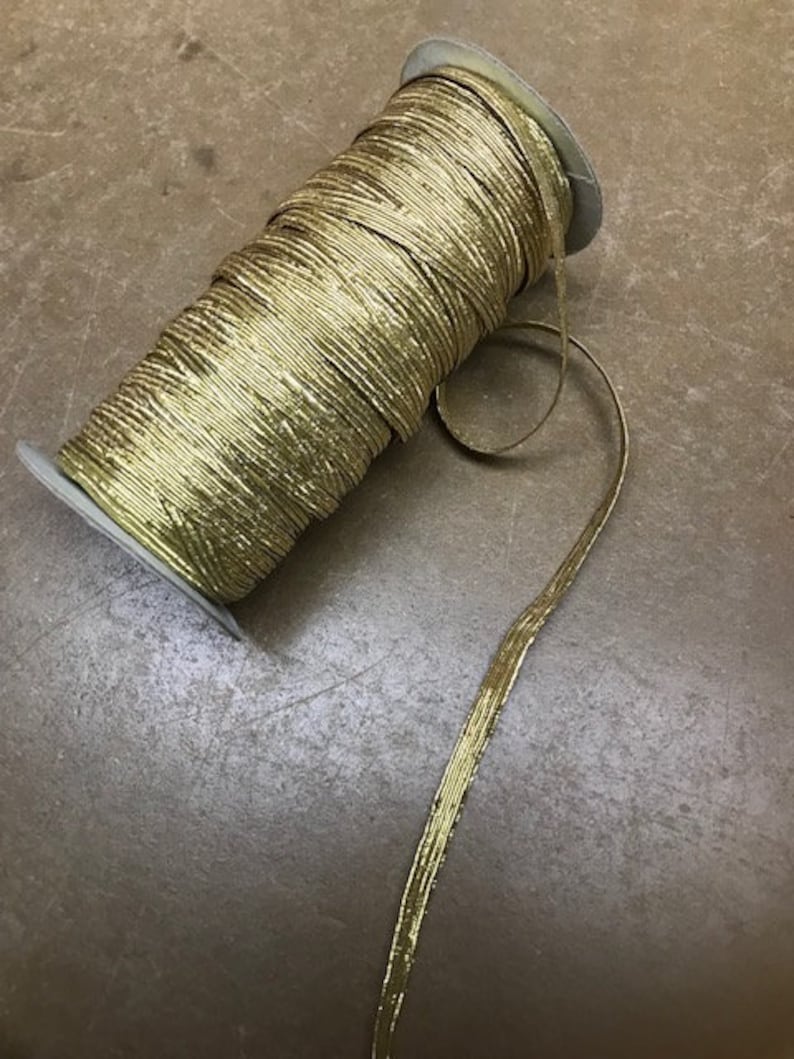1/4" Wide Metallic Gold Tone Elastic - Etsy
