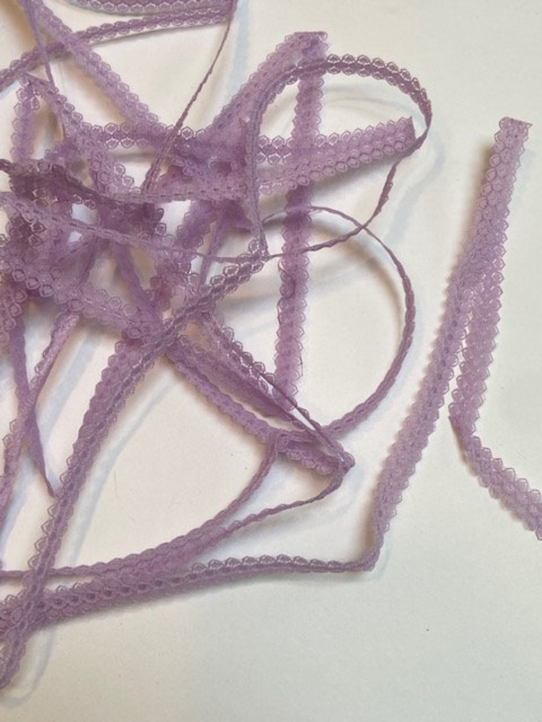 Vintage 1/2 Wide Lavender Lace Trim - Etsy