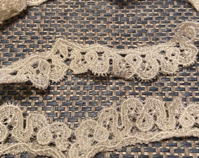 Vintage Ivory Trim in Wavy Lace Pattern - Etsy