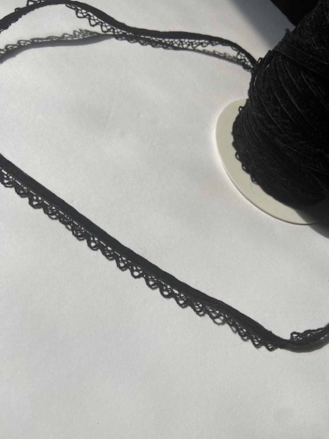 Vintage Trim With Black Velvet Binding - Etsy