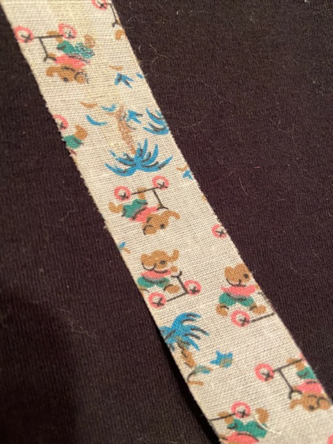 Printed Baby Elephant Ribbon Trim - Vintage - Etsy