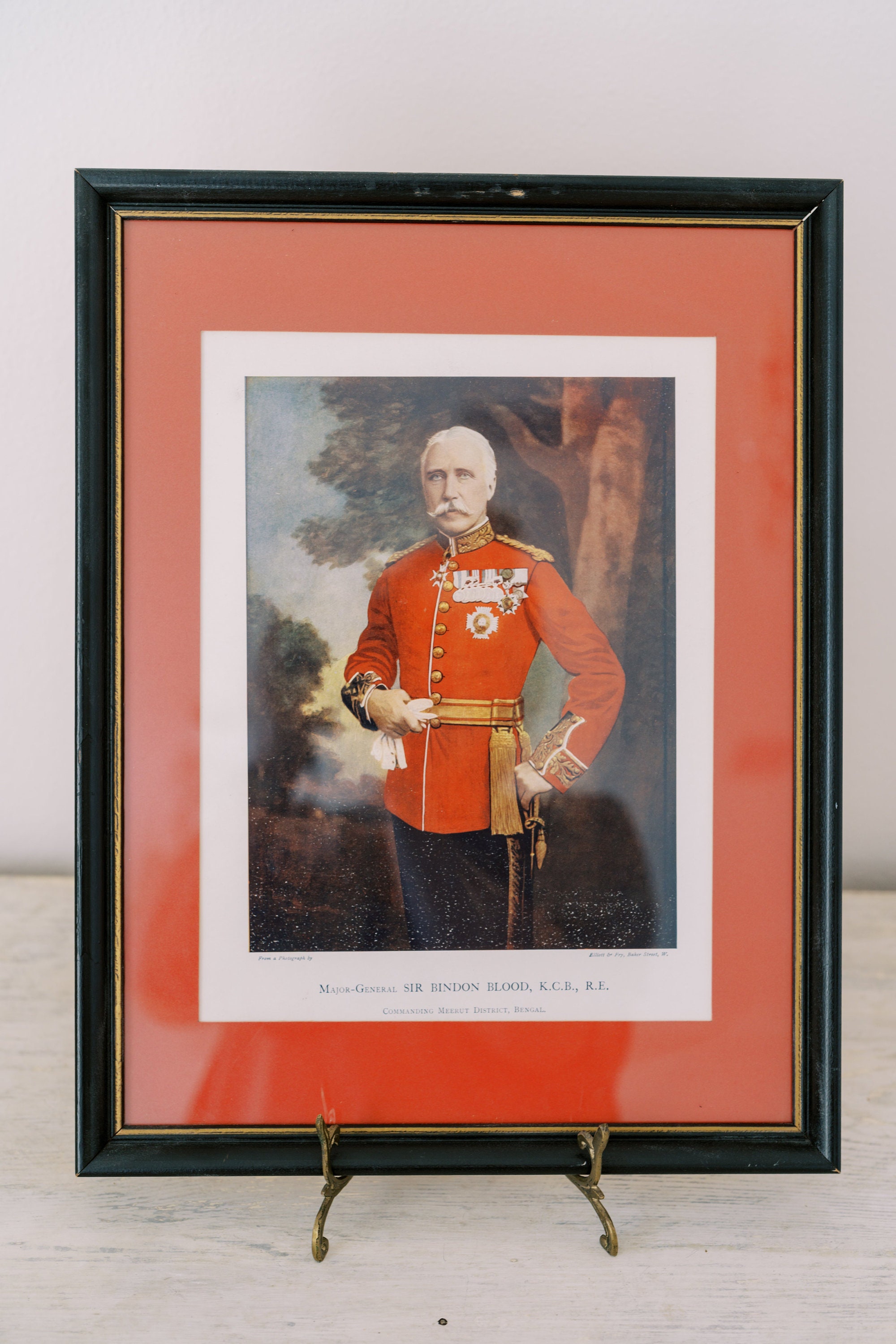 Vintage British Officer Military Prints in Elegant Frames - Etsy