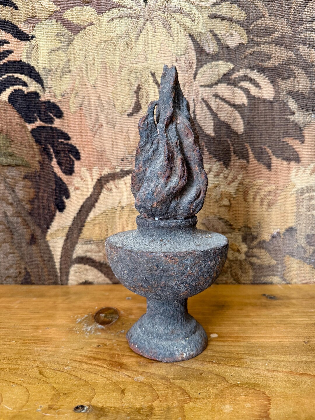 Vintage Cast Iron Finial, Napoleon III Style Garden Decor, Shelf Decor ...
