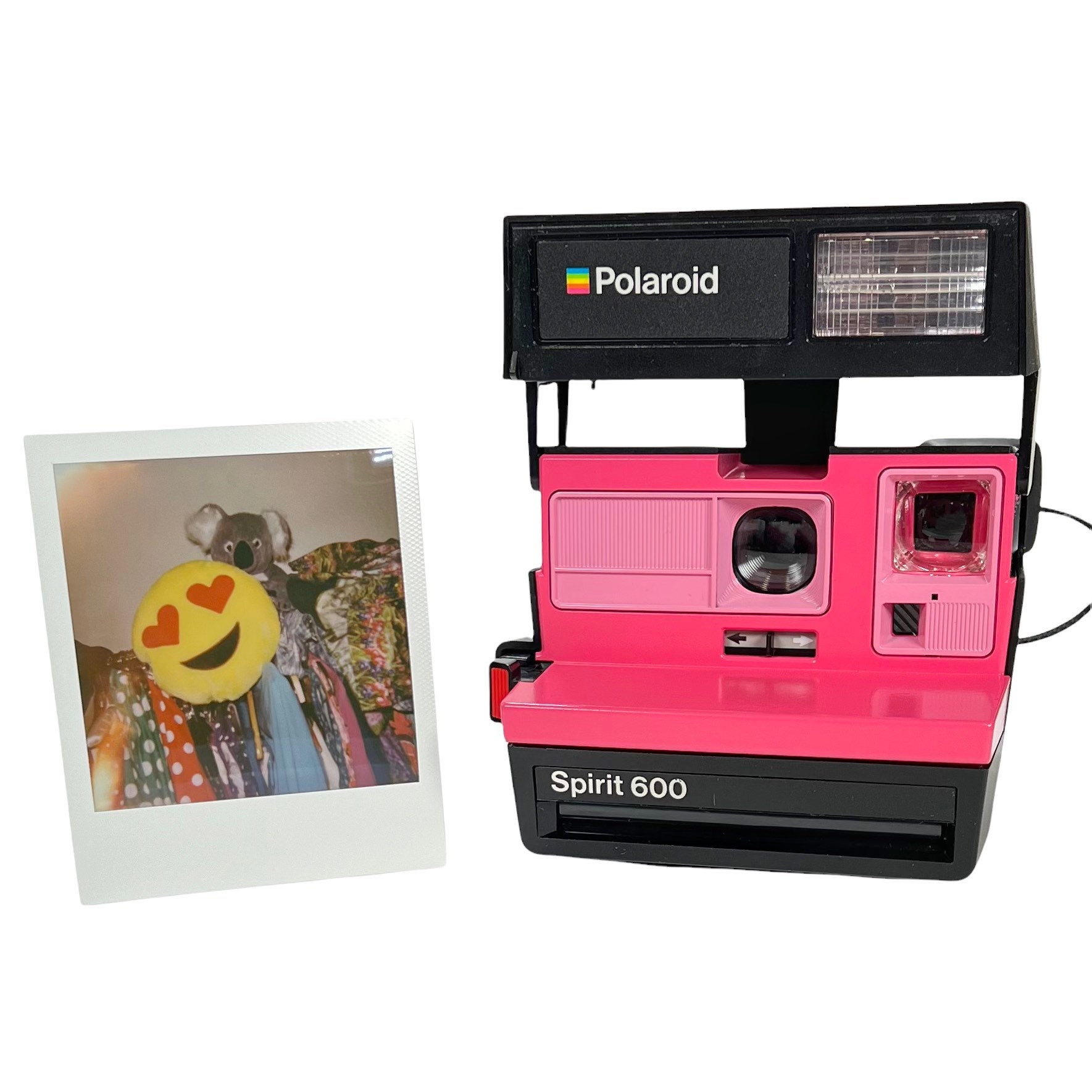 Refreshed Polaroid Spirit 600 Upcycled with Two Pinks - Ready for fun