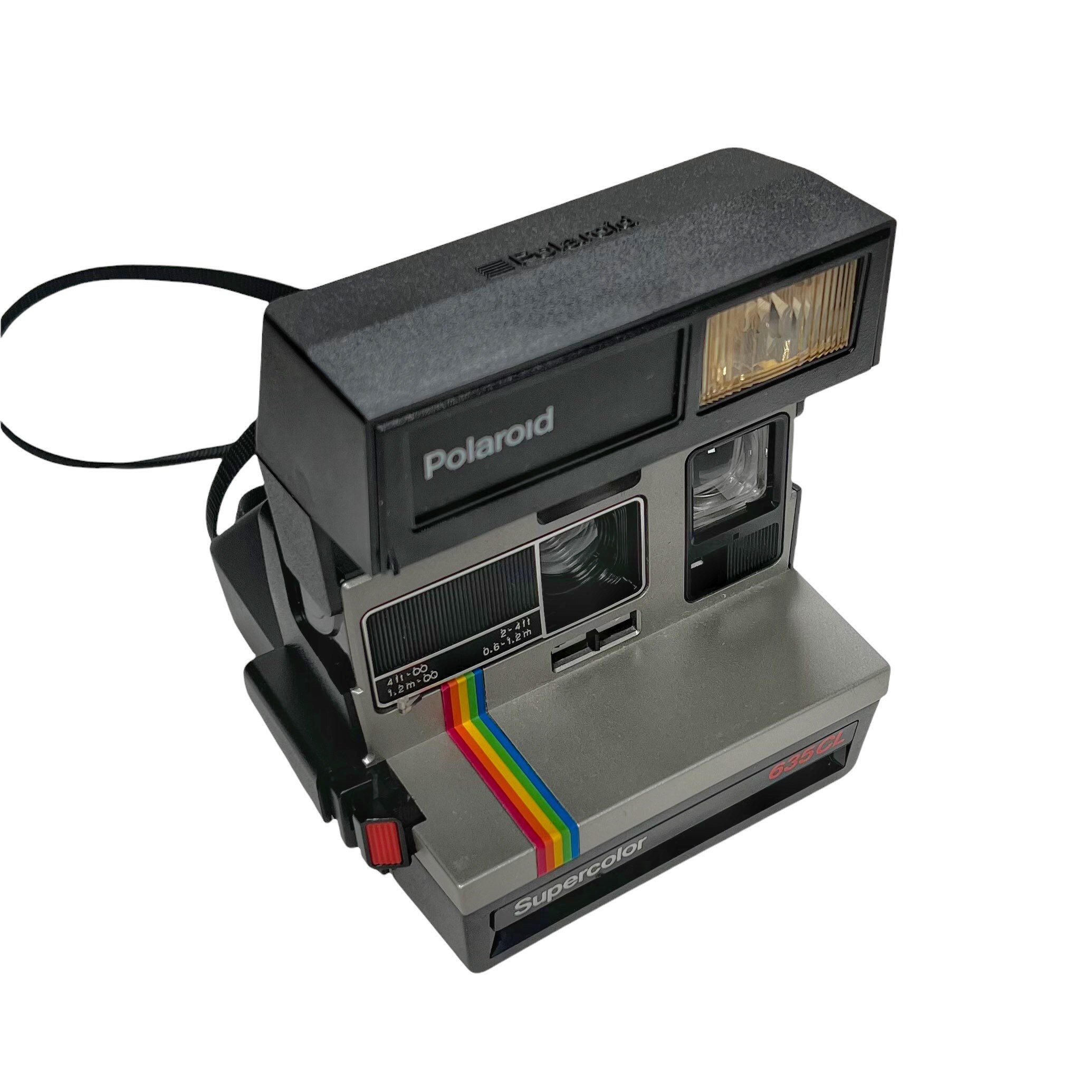 Original Silver faced Rainbow Striped Polaroid Supercolor 635CL with ...