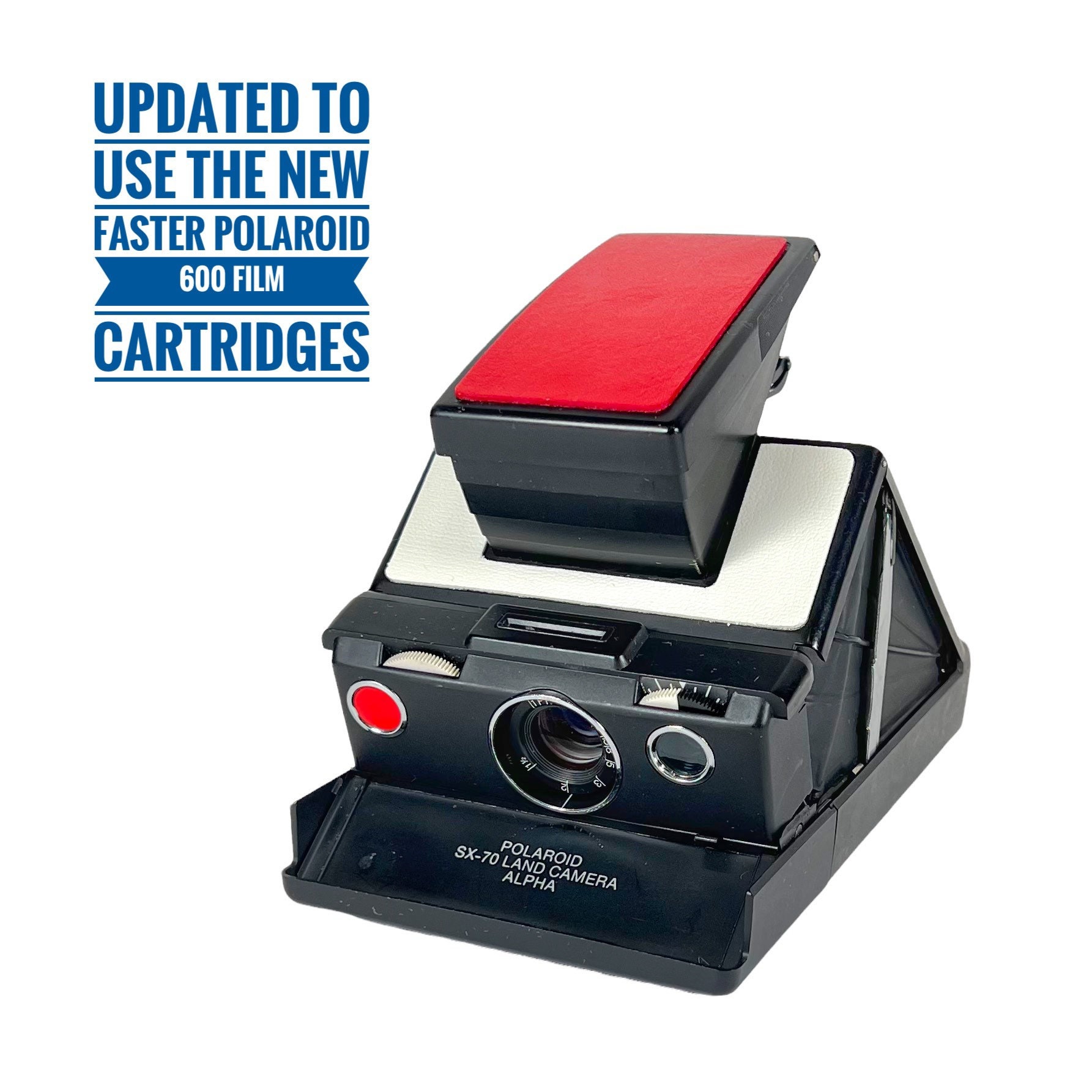 A Mondrian Esque Black SX70 Alpha - Rebuild, New red, Yellow, Blue and ...
