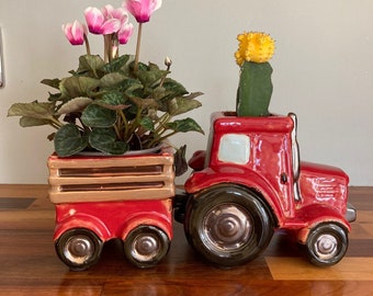 Tractor Planter - Etsy UK