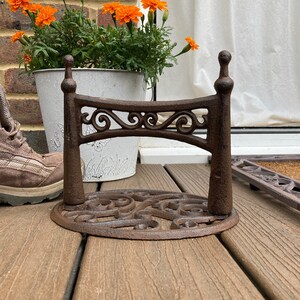 Cast Iron Boot Scaper Welly Boot Cleaner Shoe Scraper Gardener Gift ...