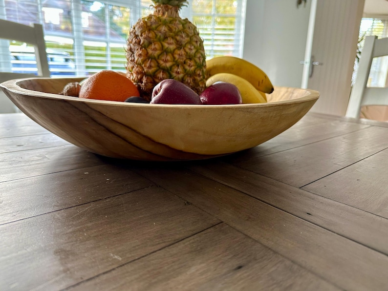 HUGE 50cm Wood Bowl / Wooden Bowl / Fruit Bowl / Rustic Teak Root Bowl ...