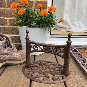 Cast Iron Boot Scaper Welly Boot Cleaner Shoe Scraper Gardener Gift ...