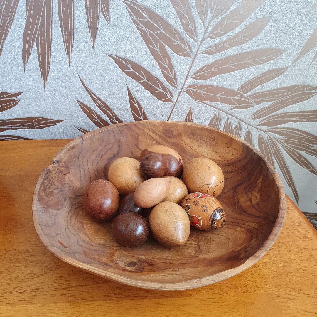 Teak Root Bowl / Rustic Wood Fruit Bowl / Handcarved Bowl / Handmade ...