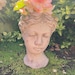Goddess Head Planter - Female Bust Planter - Head Plant Pot - Stone ...