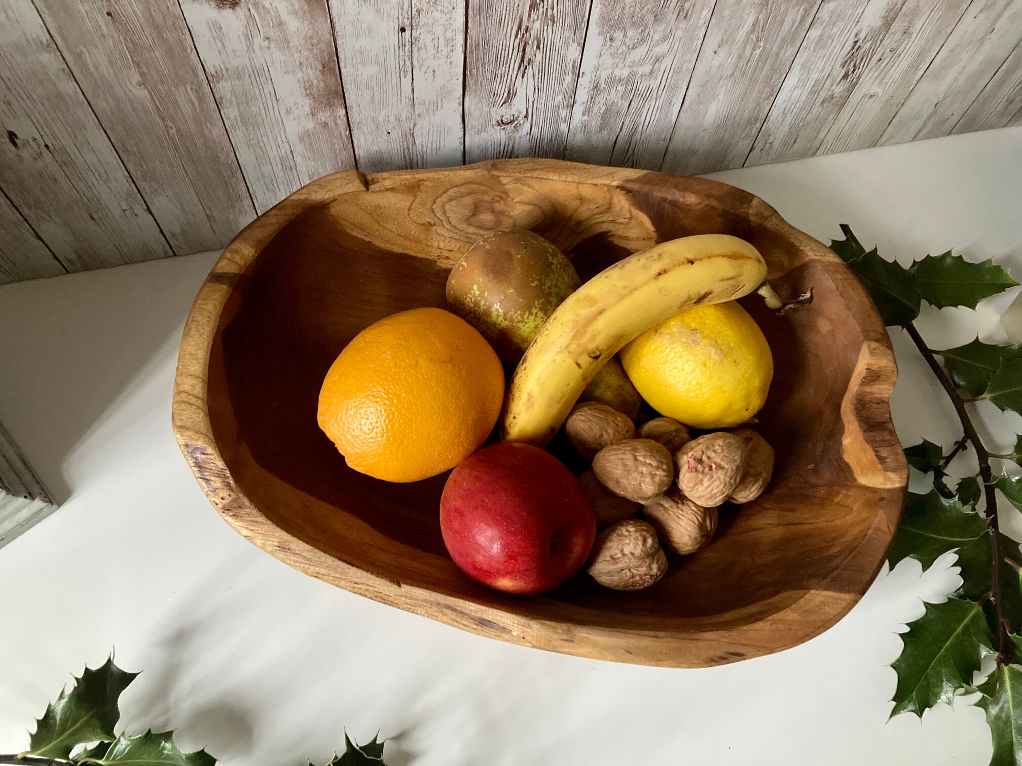 35cm Long Teak Root Bowl / Rustic Wood Fruit Bowl / Handcarved - Etsy UK