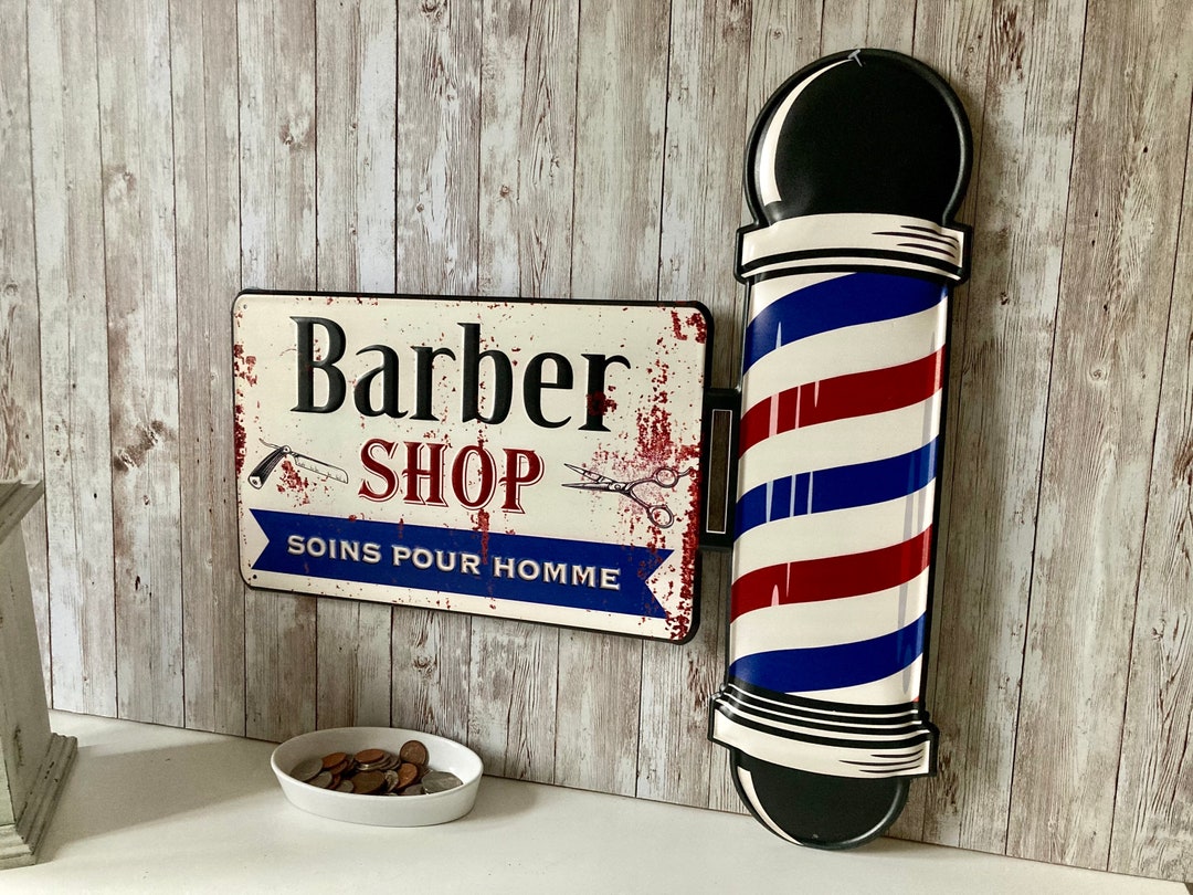 Barber Shop Sign / Barbers Pole / Barbershop Decor / Barbers Sign ...