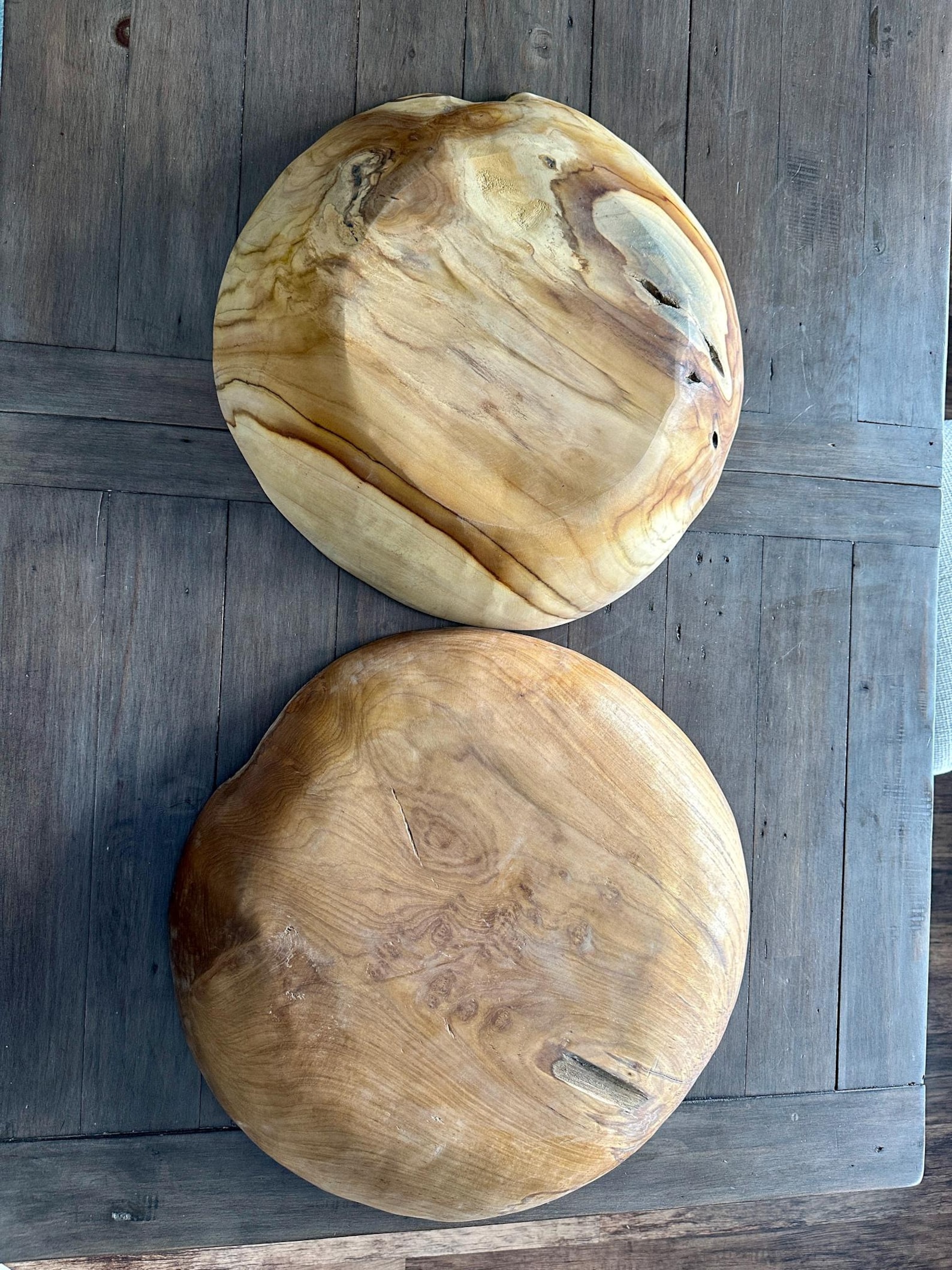 HUGE 50cm Wood Bowl / Wooden Bowl / Fruit Bowl / Rustic Teak Root Bowl ...