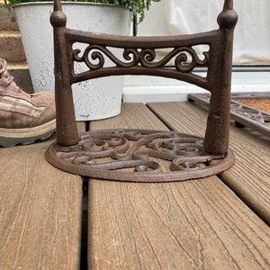 Cast Iron Boot Scaper Welly Boot Cleaner Shoe Scraper Gardener Gift ...