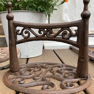 Cast Iron Boot Scaper Welly Boot Cleaner Shoe Scraper Gardener Gift ...