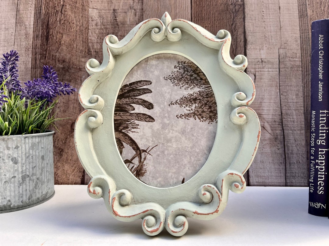 Oval Green Photo Frame / 5 X 6 Frame / Photo Frame Wall / Wall Photo ...