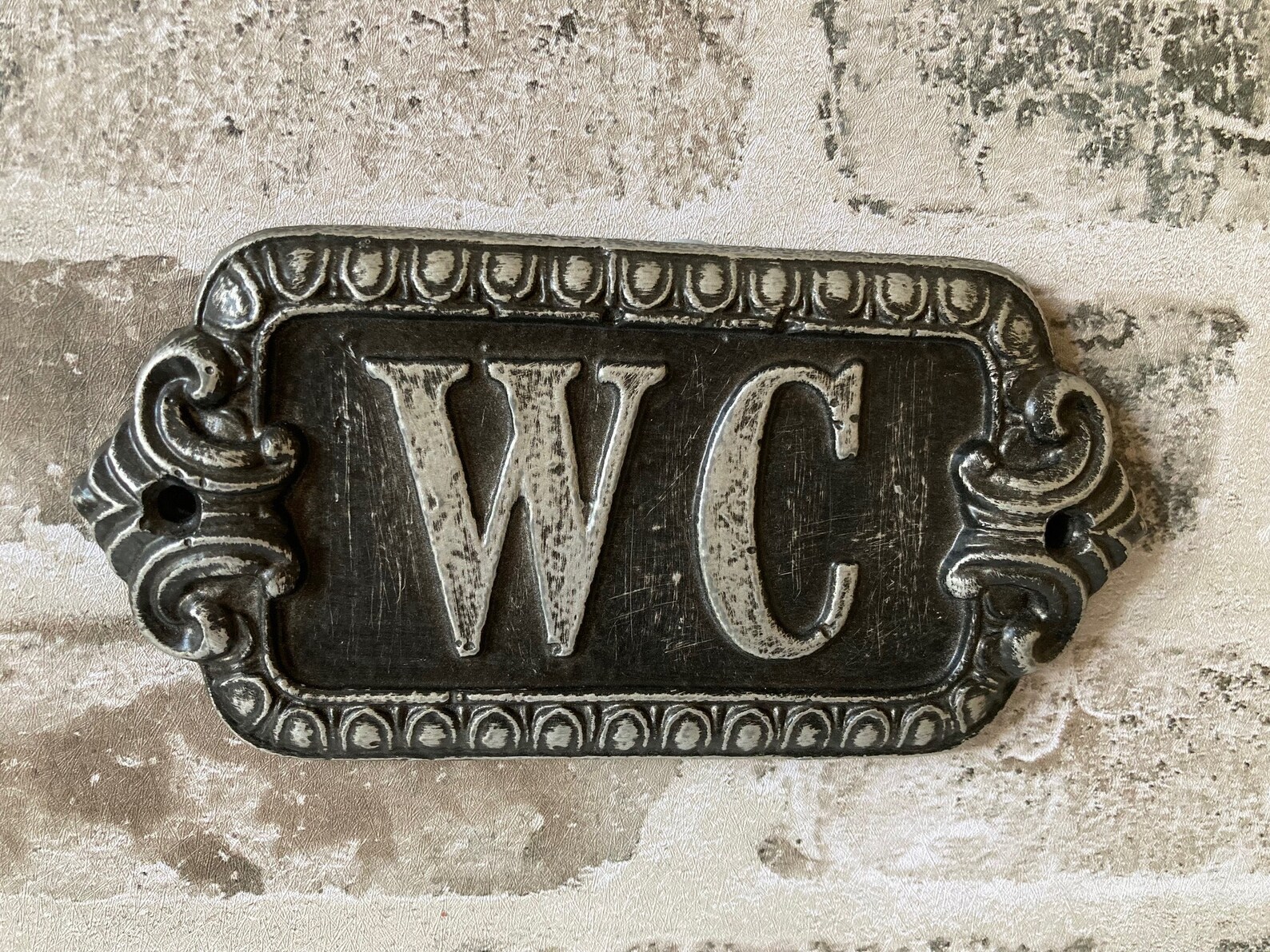 WC Sign / WC Door Sign / Toilet Sign Signage / Toilet Plaque / Sign for ...