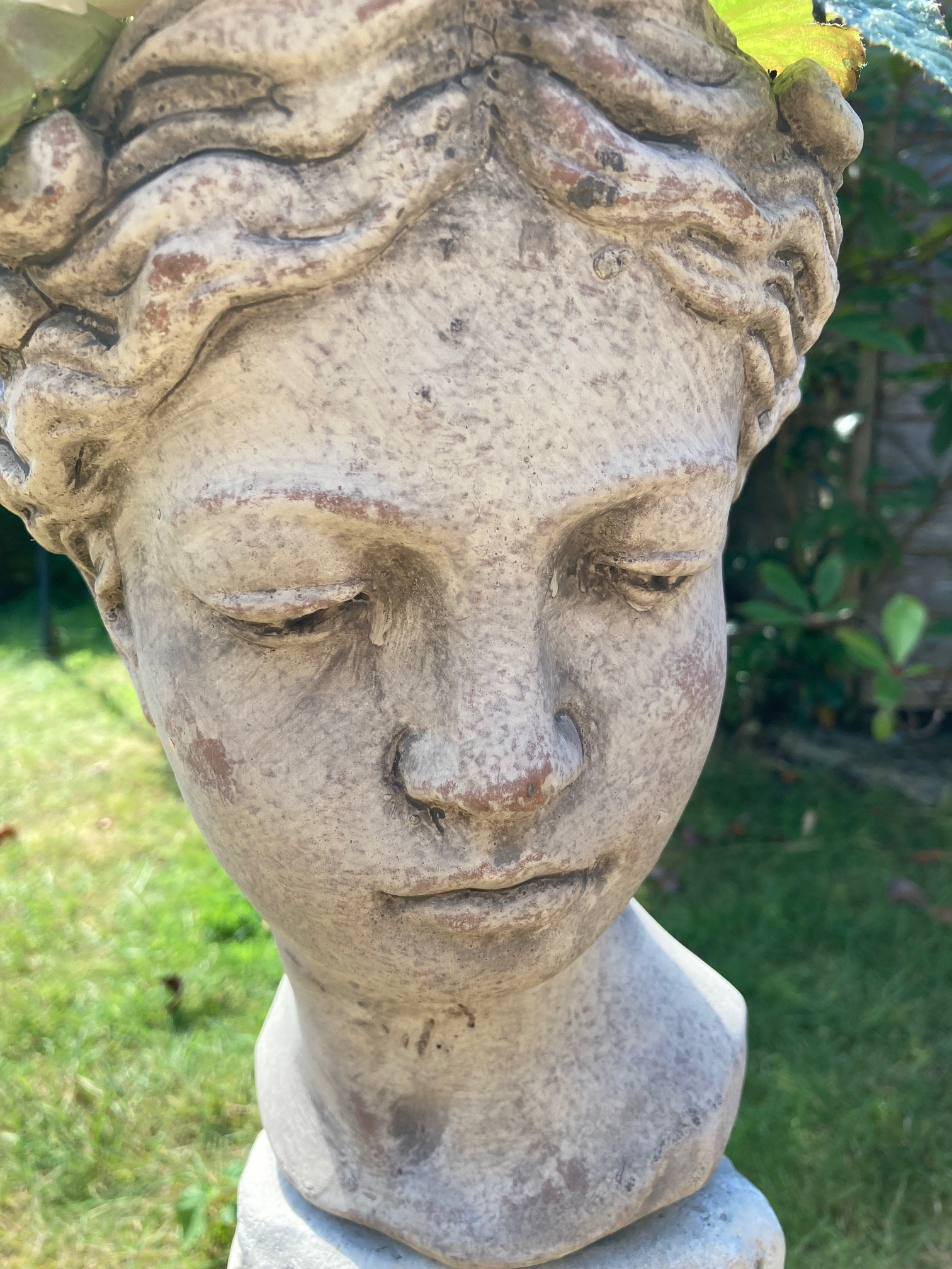 Goddess Head Planter - Female Bust Planter - Head Plant Pot - Stone ...