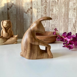 Yoga Bunny / Yoga Figurine Figure / Yoga Rabbit / Pilates Ornament ...