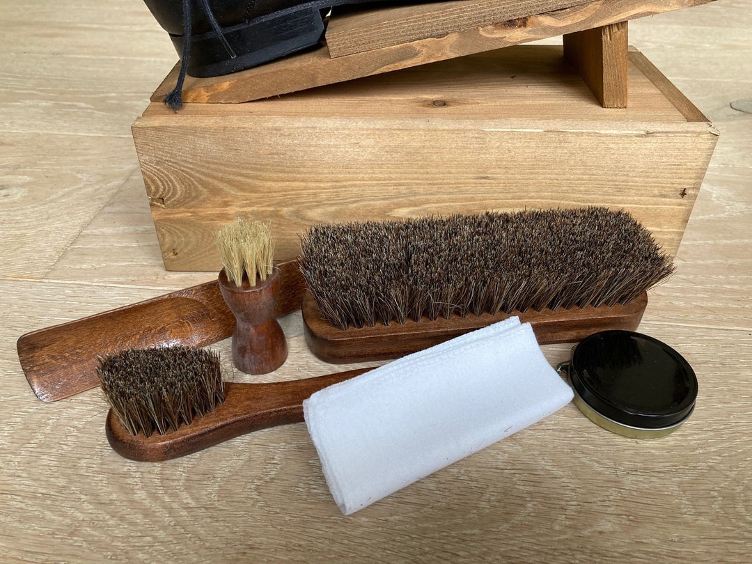 Shoe Shine Kit - Shoe Cleaning Kit - Box Shoe Shine Kit - Shoe Polish ...