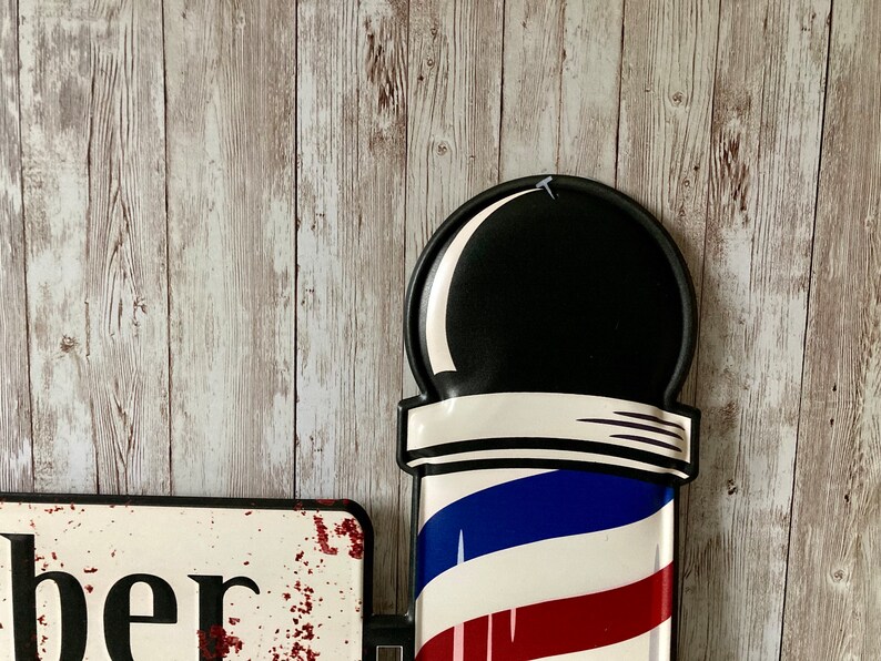 Barber Shop Sign / Barbers Pole / Barbershop Decor / Barbers Sign ...