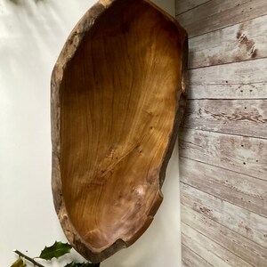 45cm Long Large Teak Root Bowl / Rustic Wood Fruit Bowl / Handcarved ...