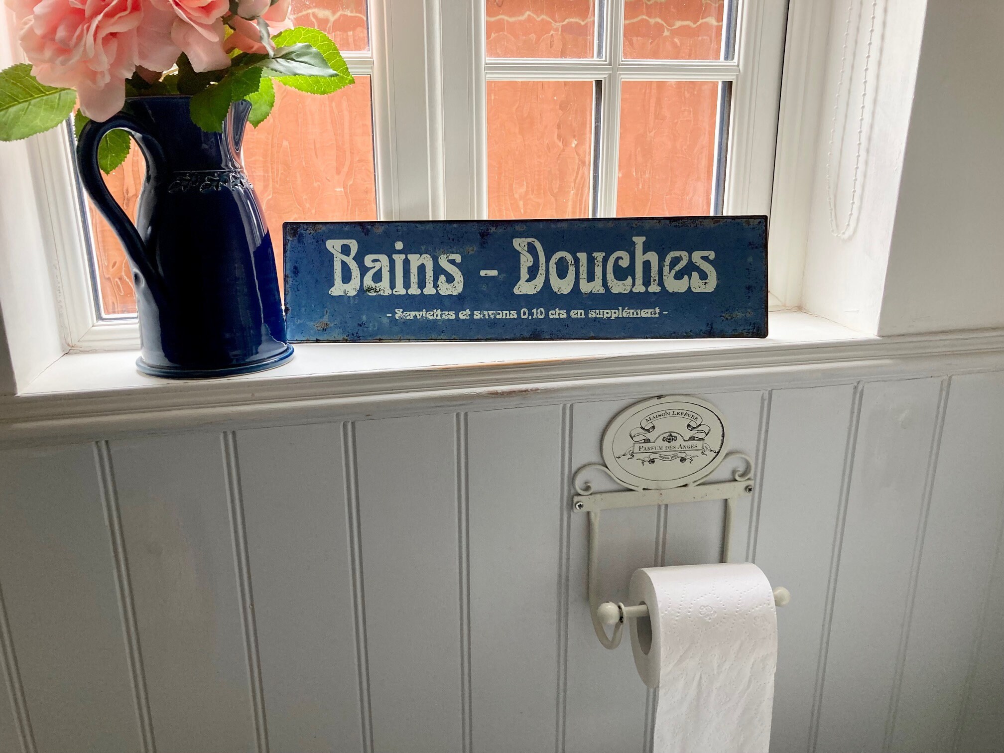 French Bathroom Sign Decor - Bathroom Signs - Salle De Bain Sign ...