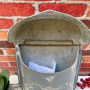 French Style Post Box - Shabby Chic Mail Box - Zinc Grey Galvanised ...