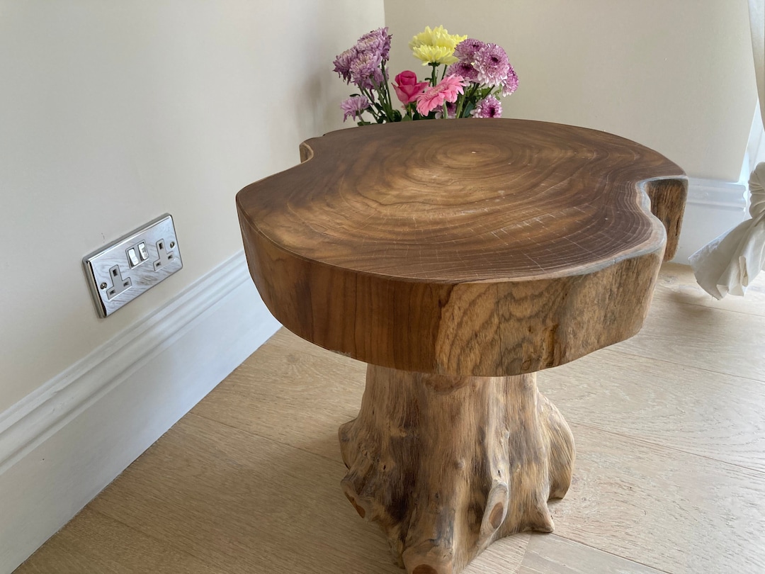 Small Stool Table / Teak Table / Wooden Side Table /teak Side Table ...