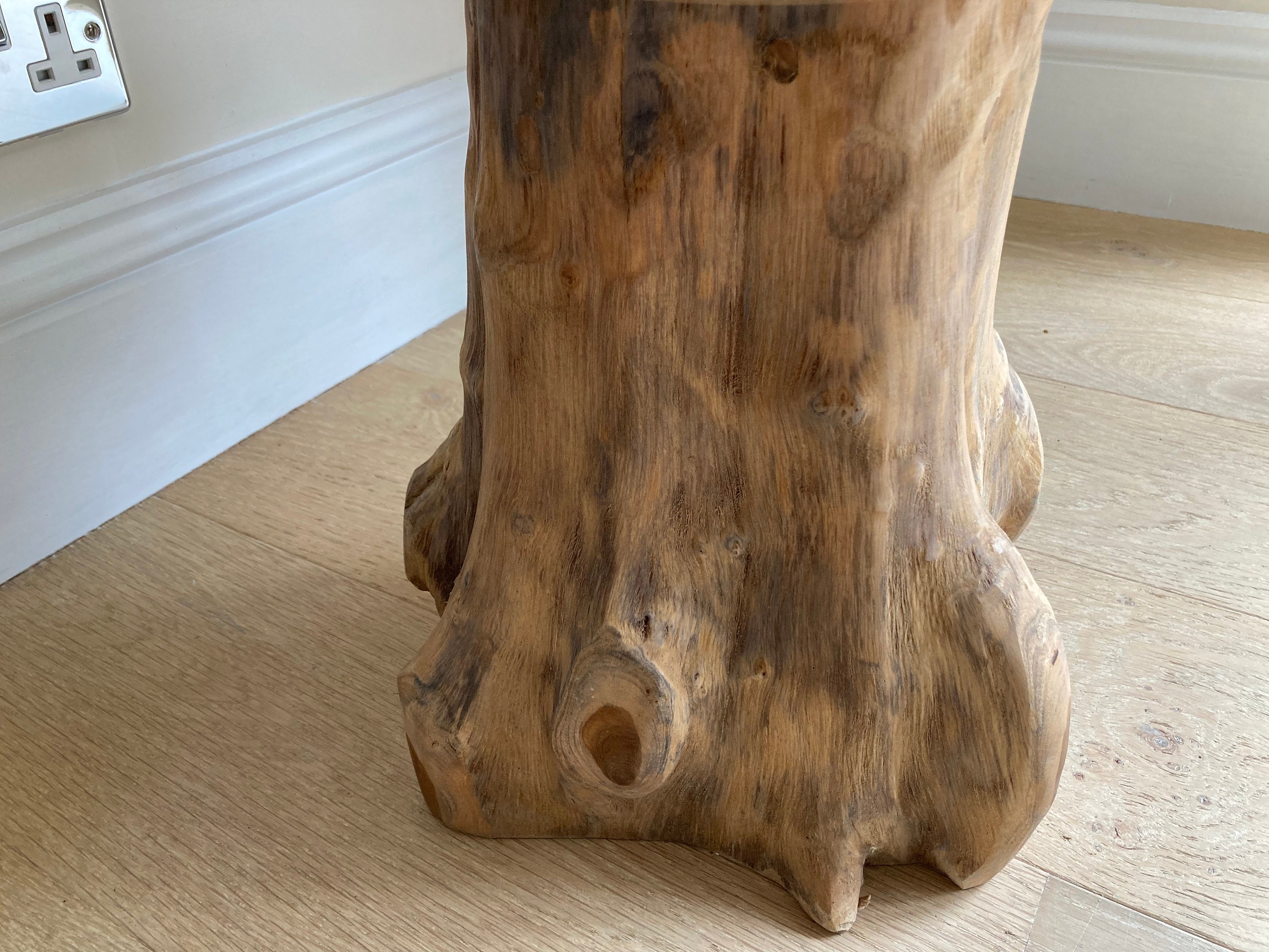 Small Teak Stool Table / Wood Side Table /teak Side Table / Lamp Table ...