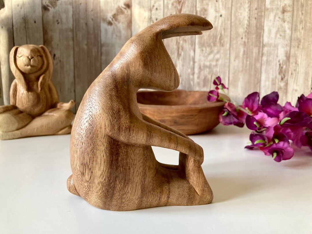 Yoga Bunny / Yoga Figurine Figure / Yoga Rabbit / Pilates Ornament ...