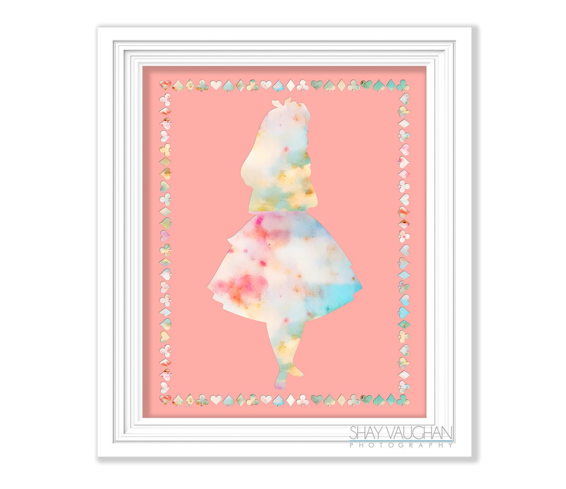 Alice in Wonderland Art Print Pastel Wonderland Nursery Decor | Etsy