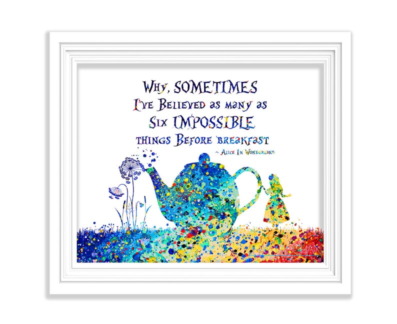 Alice in Wonderland Watercolor Art 3 Print Set Alice in Wonderland ...