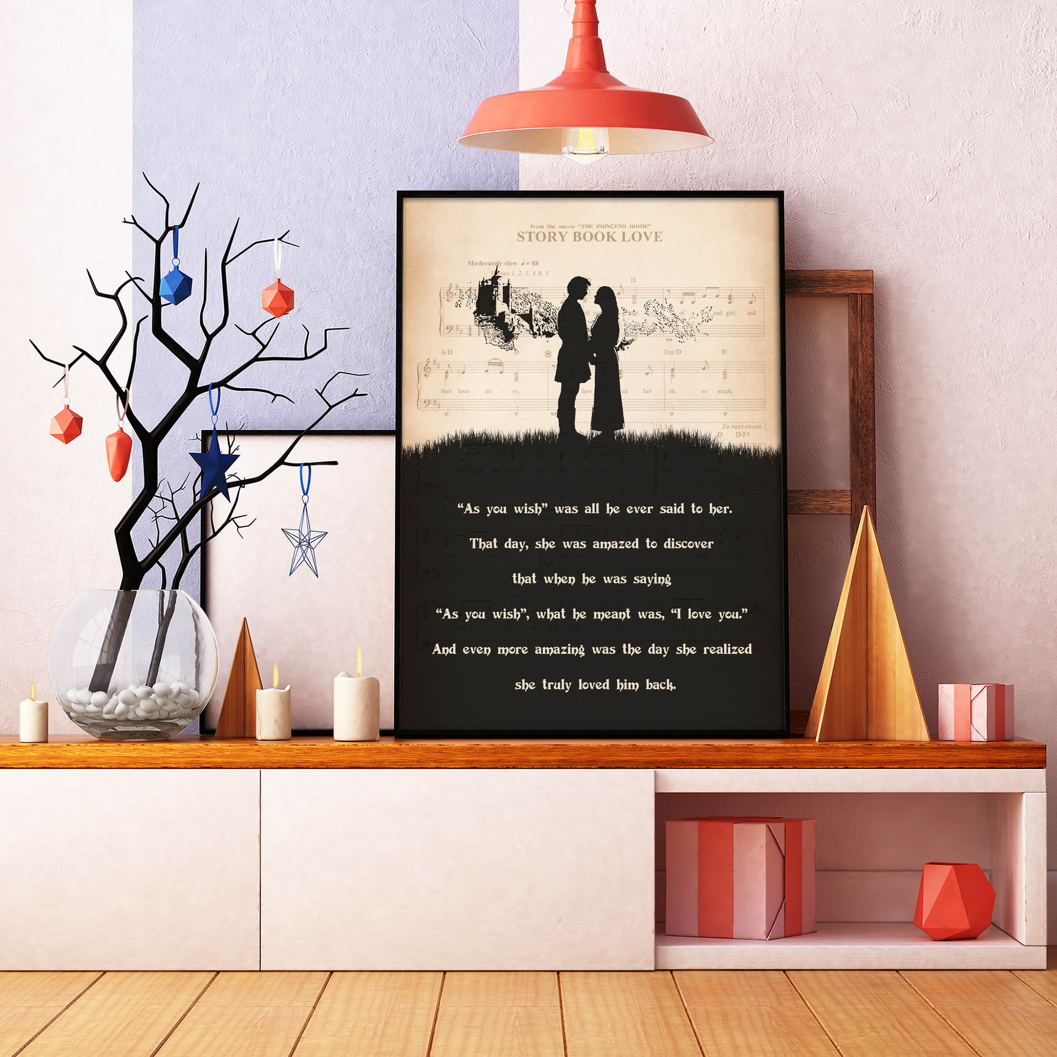 The Princess Bride Art Print Westley and Buttercup as - Etsy