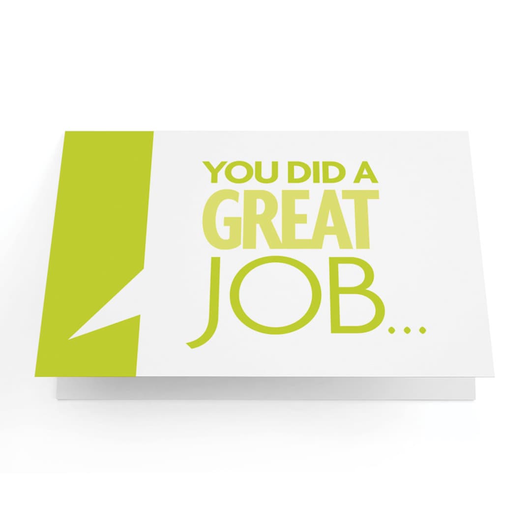 You Did a Great Job... Greeting Card Pack of 10 - Etsy