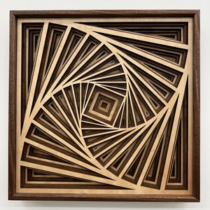 3D Laser Cut Mandala, 3D Mandala, Wall Decor Wall Art, 3D Wood Mandala ...