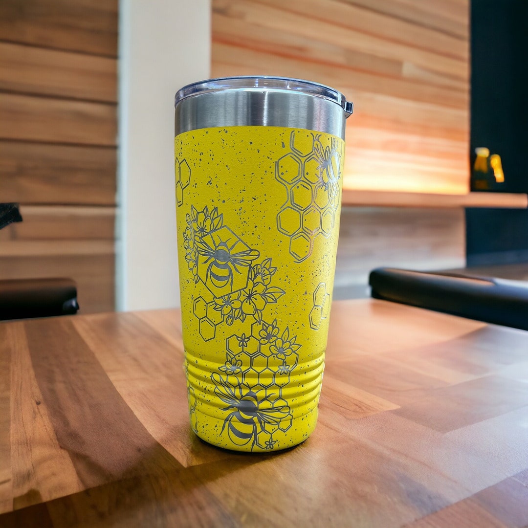 YELLOW 20oz Buzzworthy Bumble Bee Polar Camel Tumbler Handcrafted ...