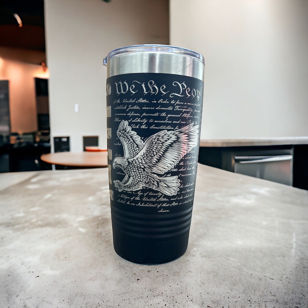We the People Eagle Tumbler / 20oz Tumbler / Second Amendment Tumbler ...