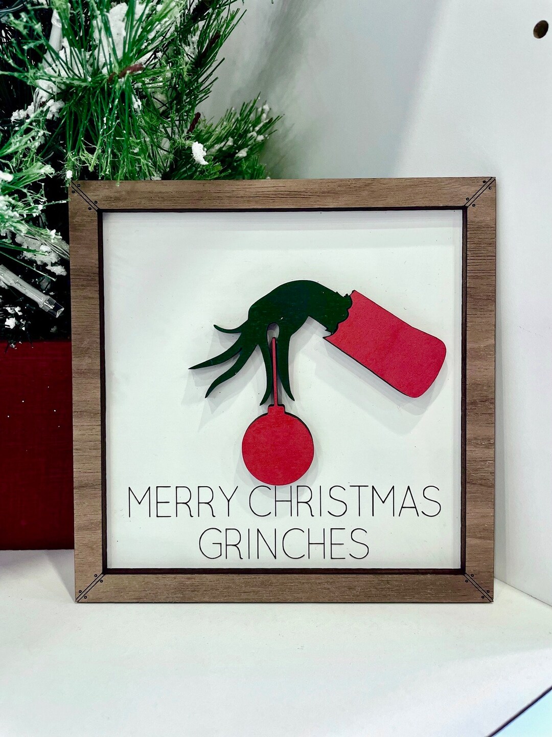 Merry Christmas Grinches / Funny Christmas Sign / the Grinch / Unique ...