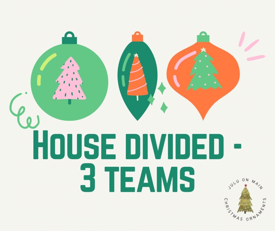 HOUSE DIVIDED Sports Team Snowman Personalized Christmas Holiday ...