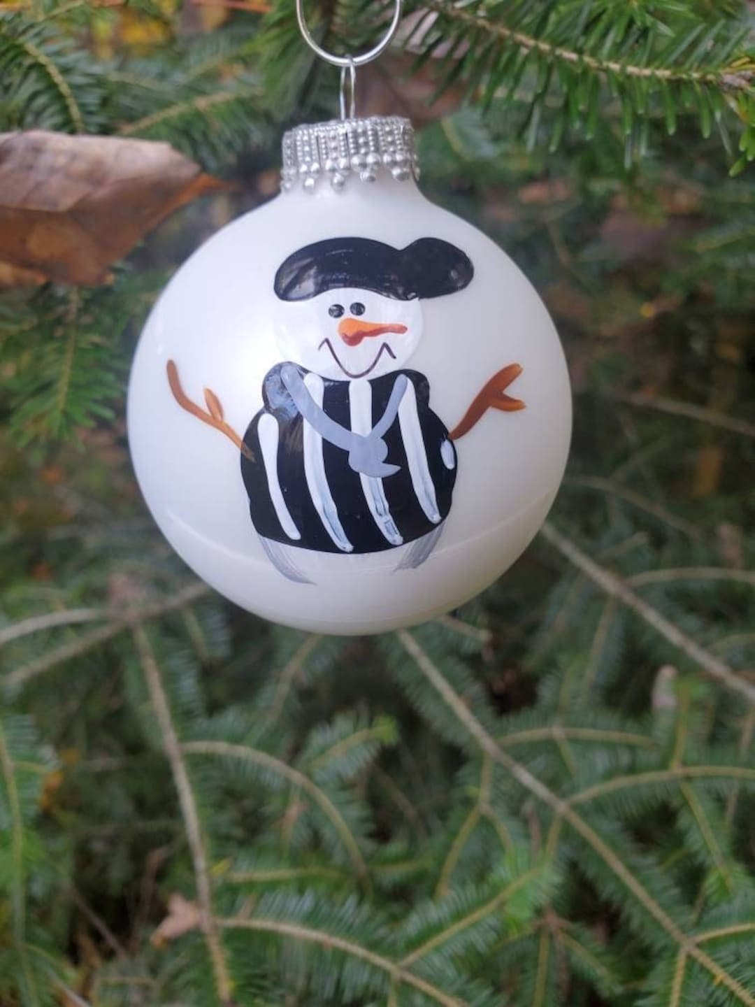 Referee Personalized Snowman Christmas Ornament Handpainted Gift - Etsy