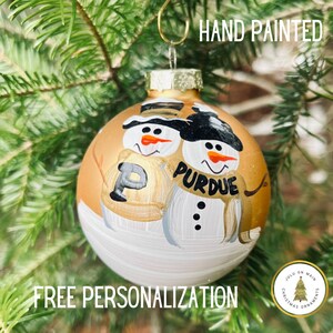 Your Choice - ONE Sports Team Snowman Personalized Christmas Holiday ...