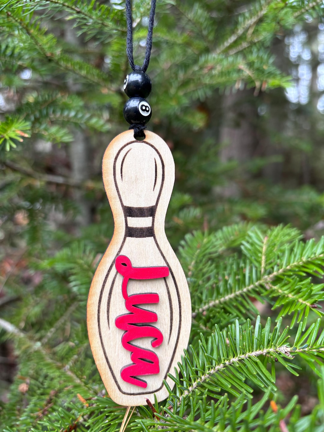 Bowling Pin Personalized Ornament - Etsy