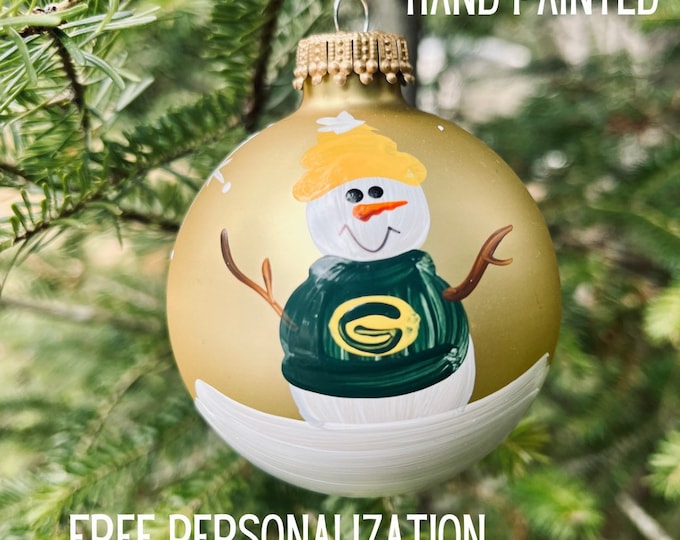 Green Bay Packers Snowman let It Snow - Etsy