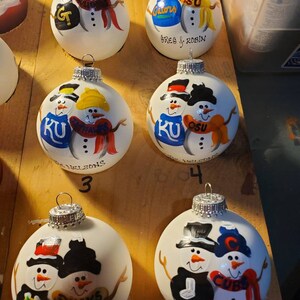 HOUSE DIVIDED Sports Team Snowman Personalized Christmas Holiday ...