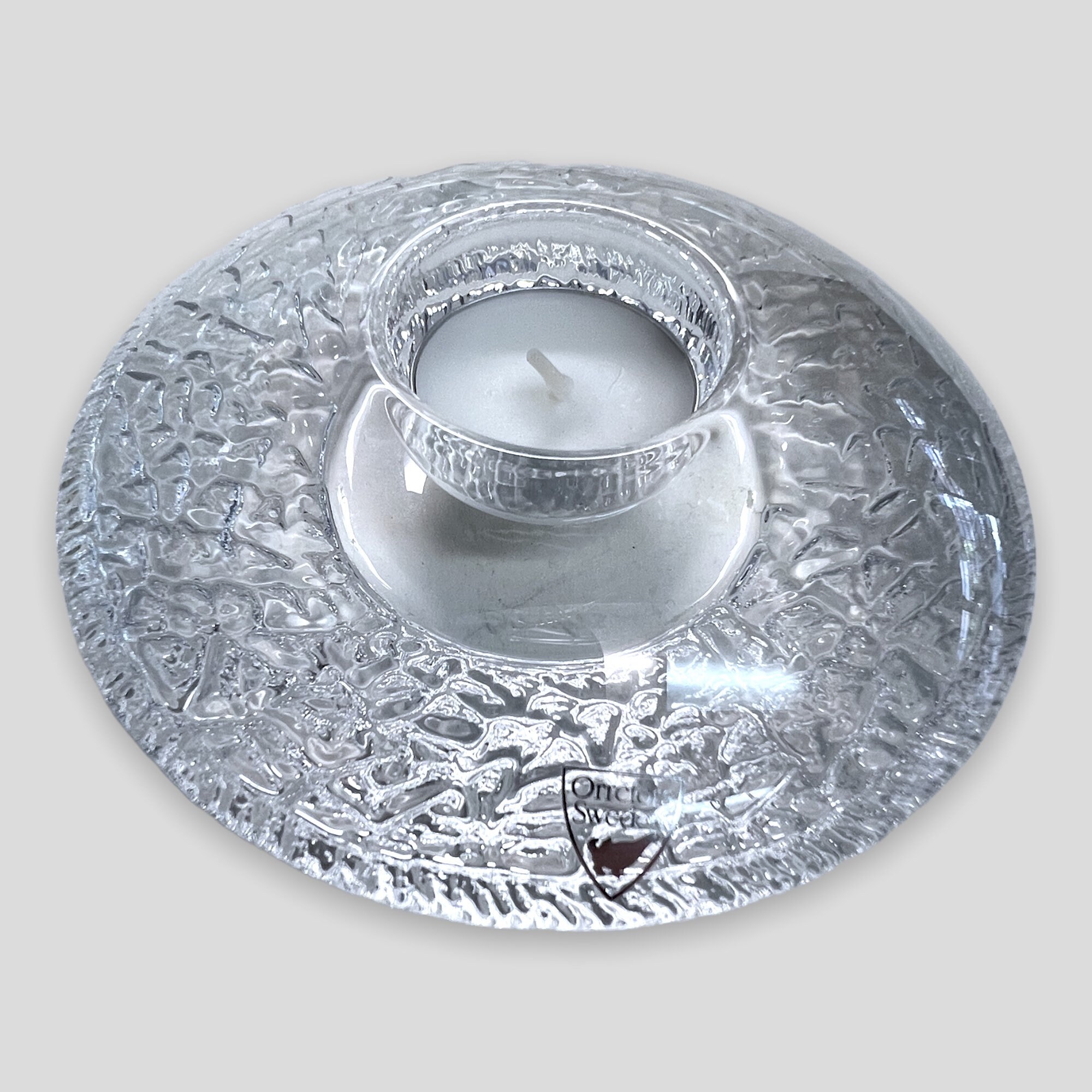 Orrefors Discus Votive Candle Holder - Etsy